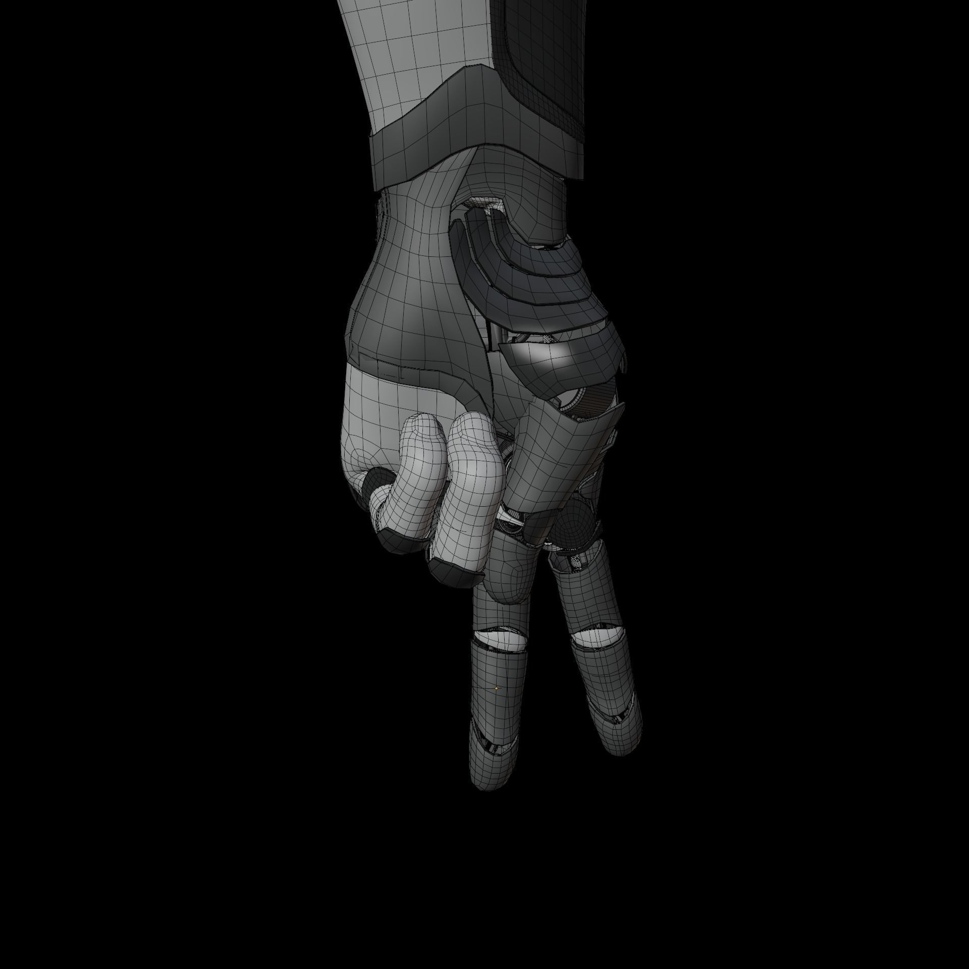 FPS hand anatomy mechanical 04 3D model animated rigged | CGTrader