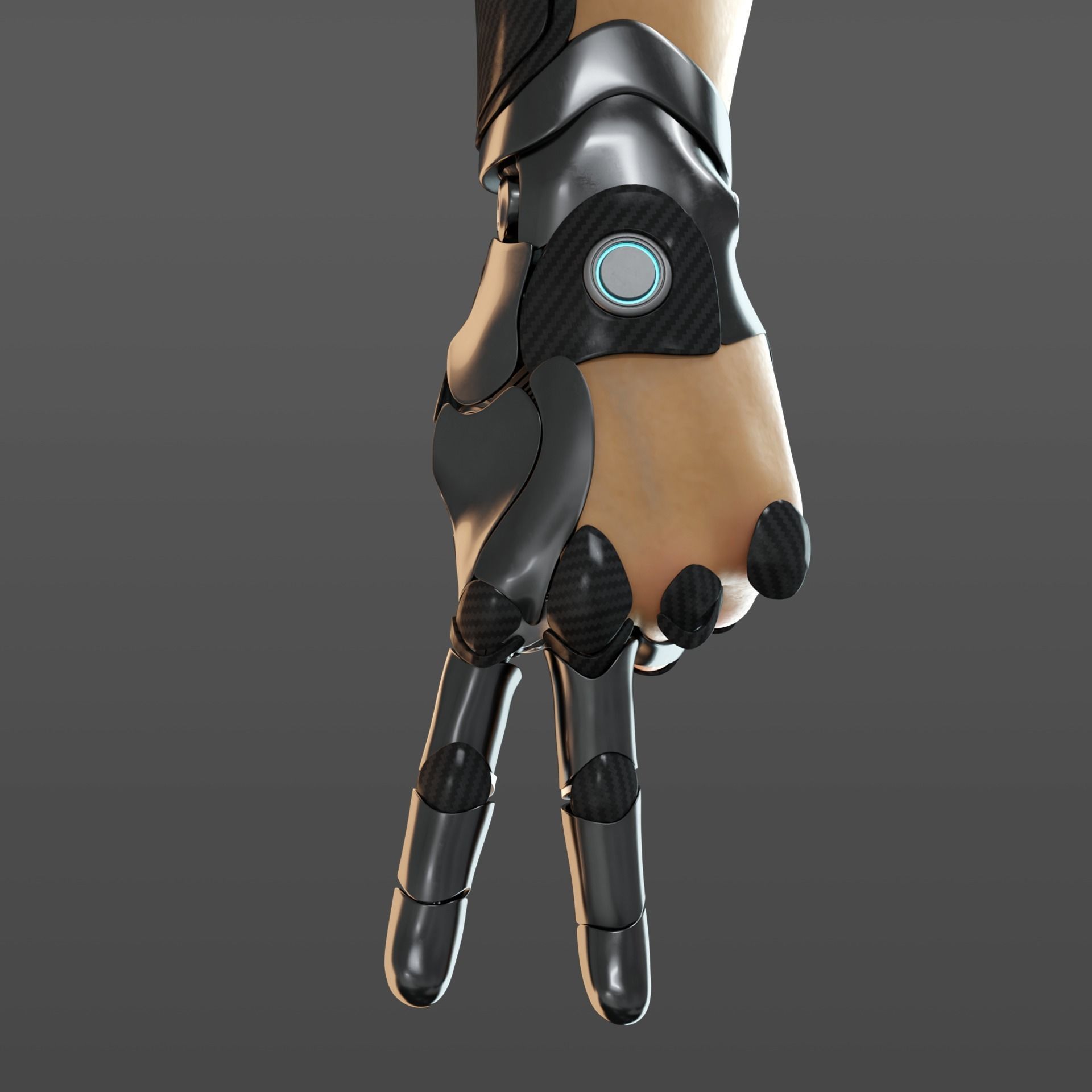 FPS hand anatomy mechanical 04 3D model animated rigged | CGTrader