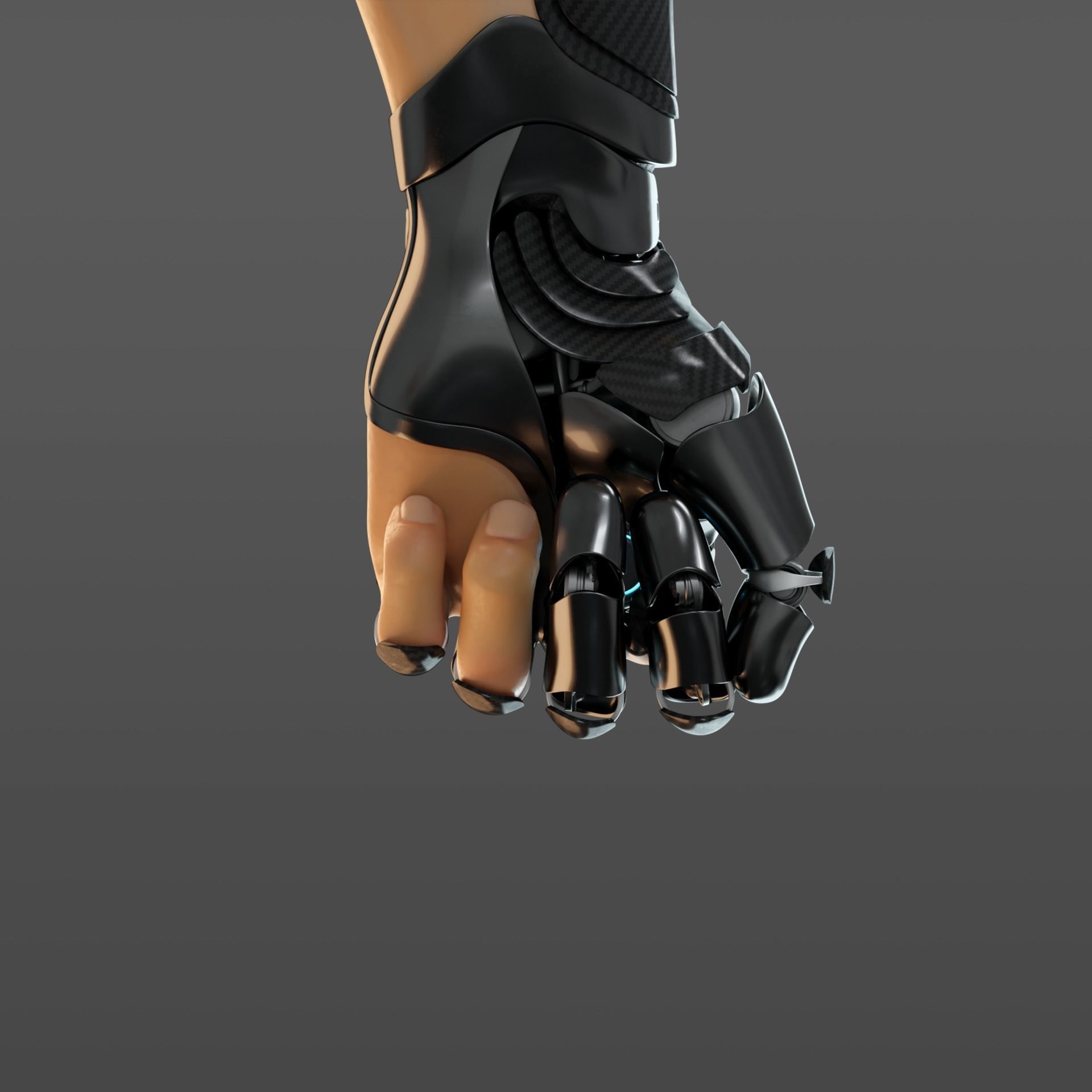 FPS hand anatomy mechanical 04 3D model animated rigged | CGTrader