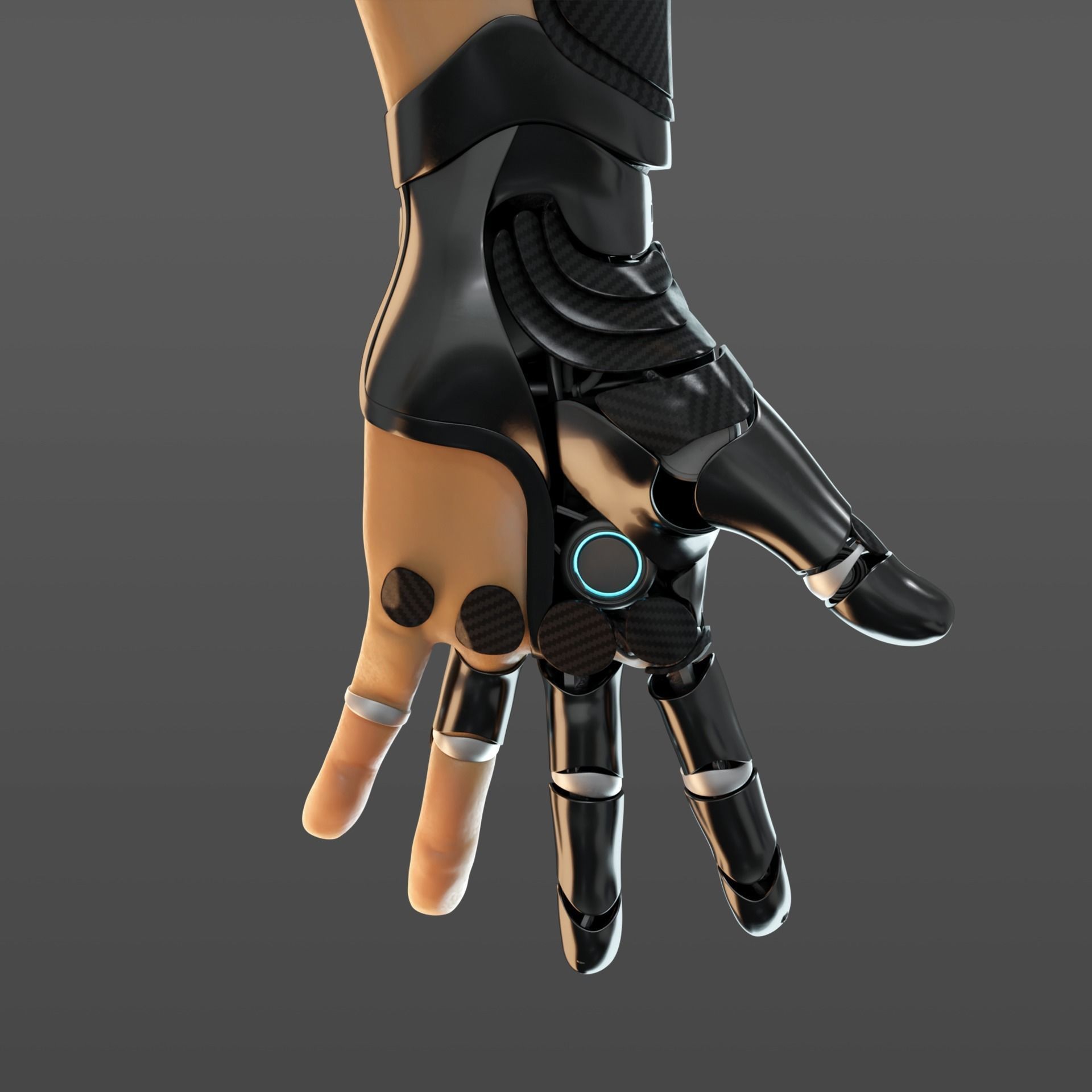 FPS hand anatomy mechanical 04 3D model animated rigged | CGTrader