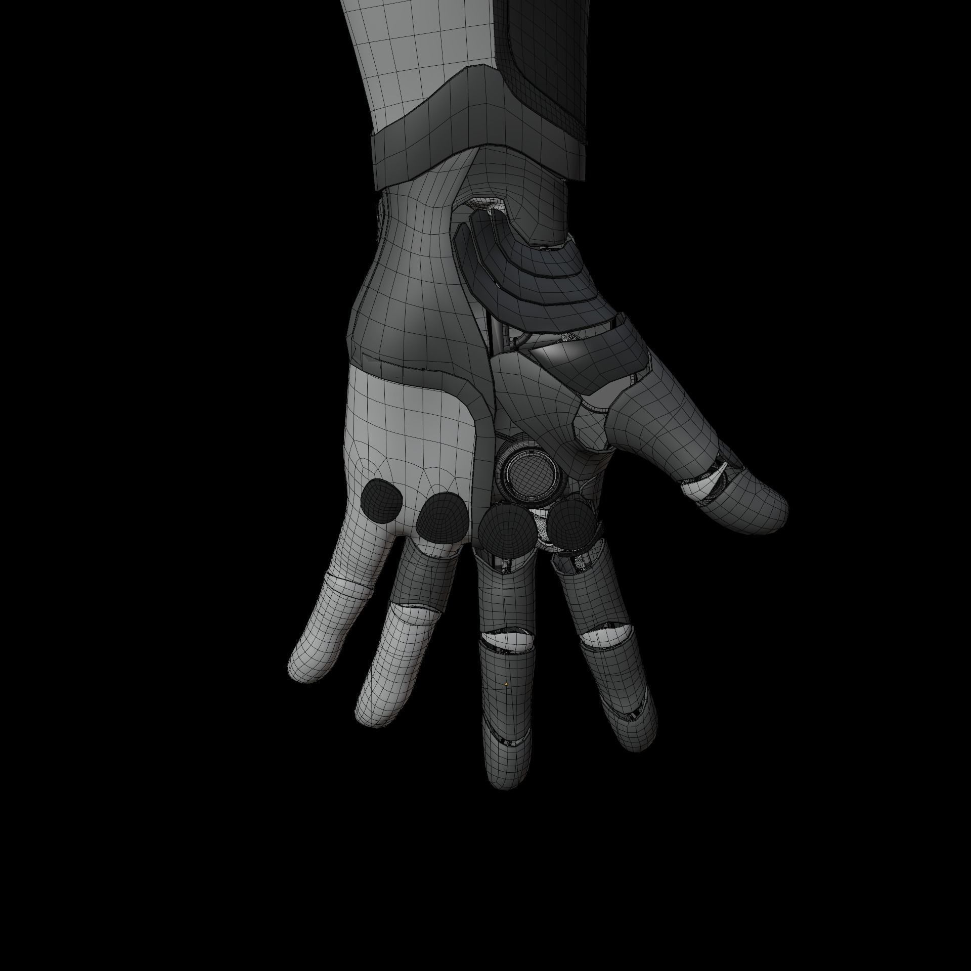 FPS hand anatomy mechanical 04 3D model animated rigged | CGTrader