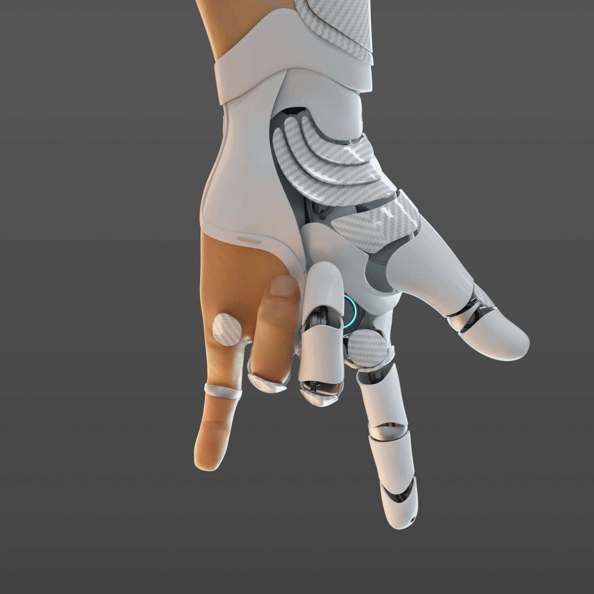 FPS hand anatomy mechanical 05 3D model animated rigged | CGTrader