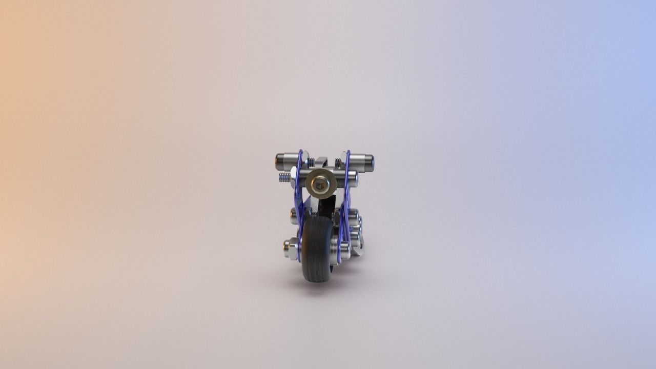3D model Meccano - Pocket Bike Mini Moto - 16204 VR / AR / low-poly ...
