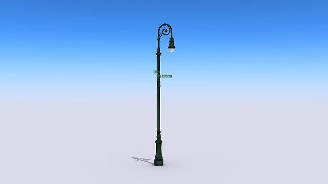 3D model Street Lamp VR / AR / low-poly | CGTrader