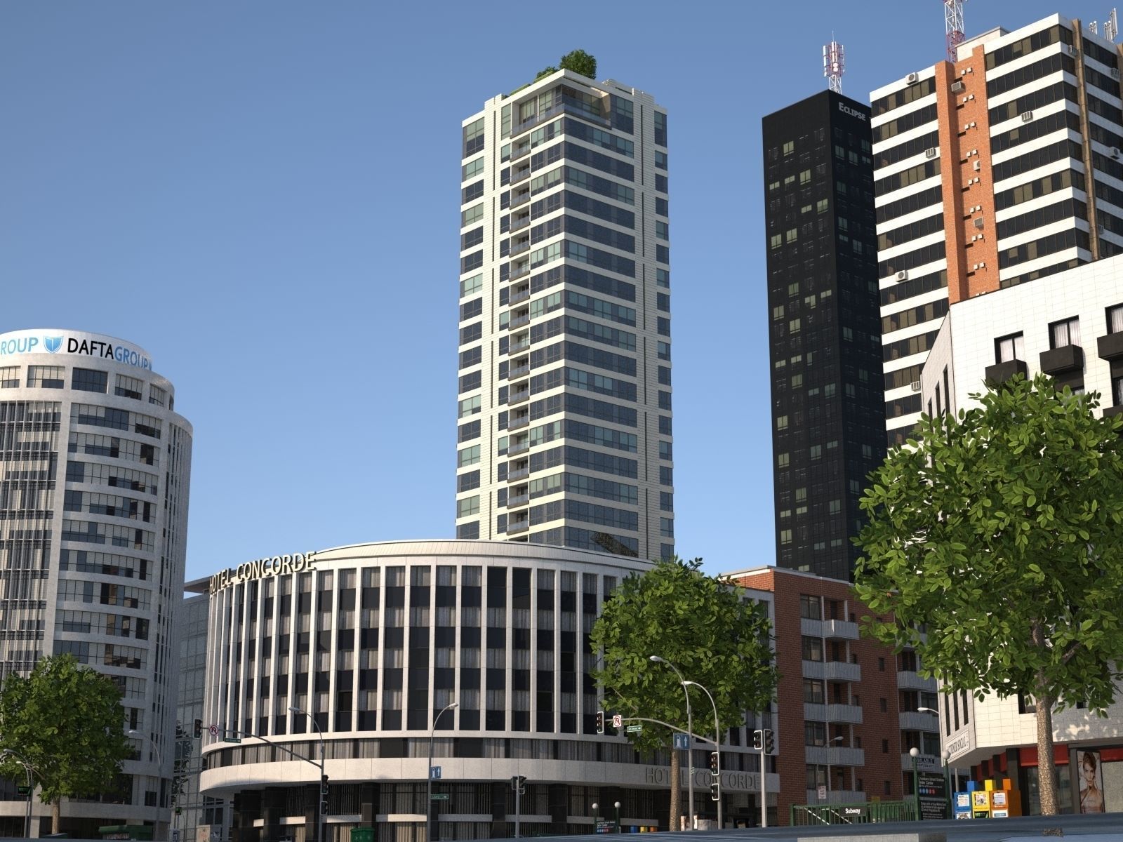 3D model City KC9 VR / AR / low-poly | CGTrader