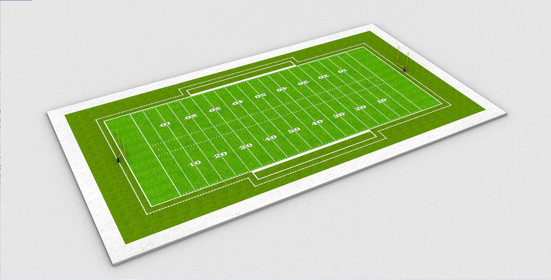 3D model American Football Field VR / AR / low-poly | CGTrader