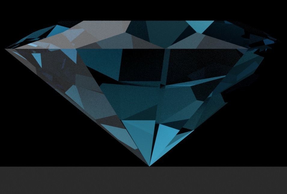Realistic Blue diamond 3D model | CGTrader