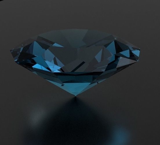 Realistic Blue diamond 3D model | CGTrader