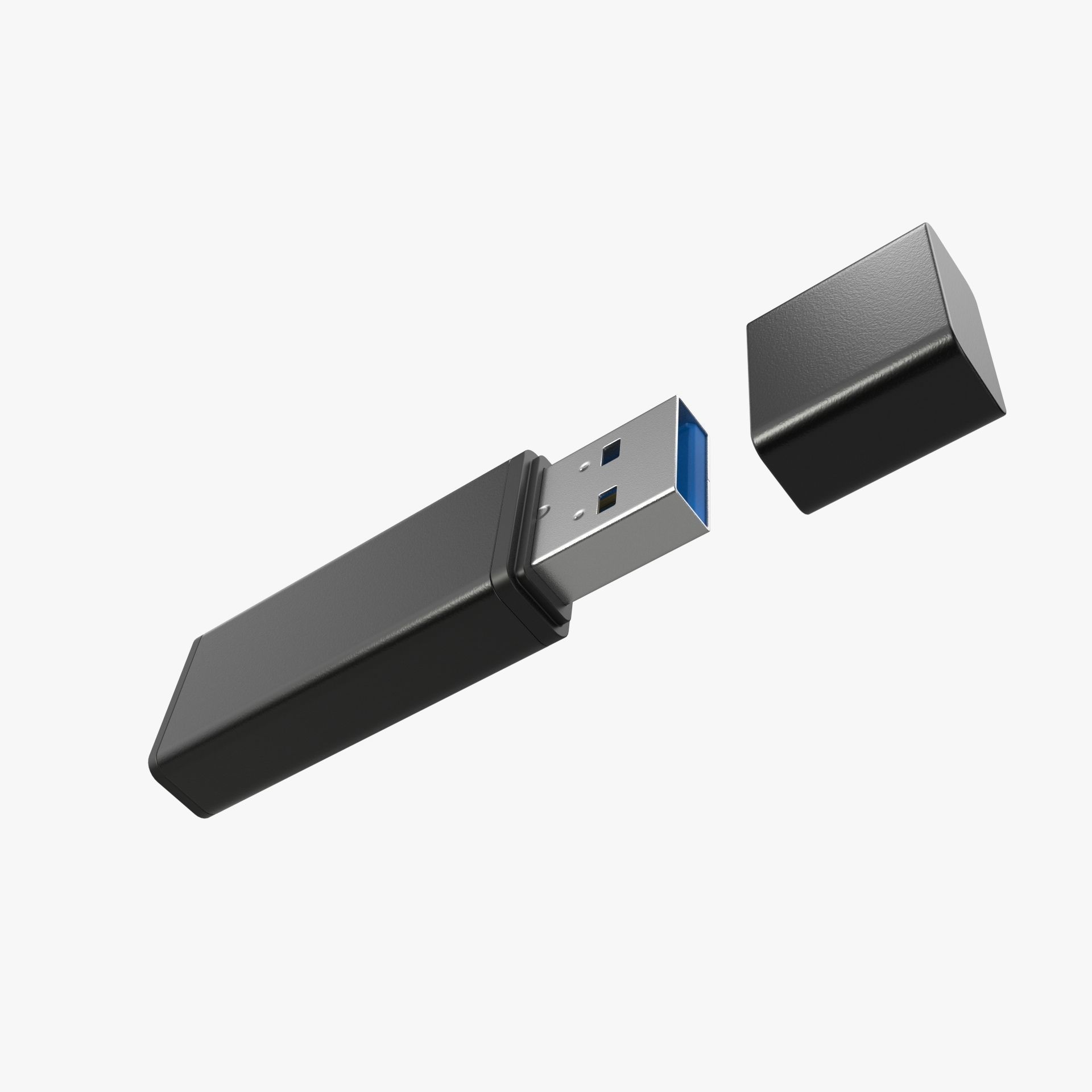 USB Stick with 2 set of 4K PBR Textures 3D model | CGTrader