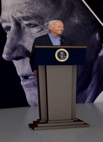 american stand 3D model | CGTrader