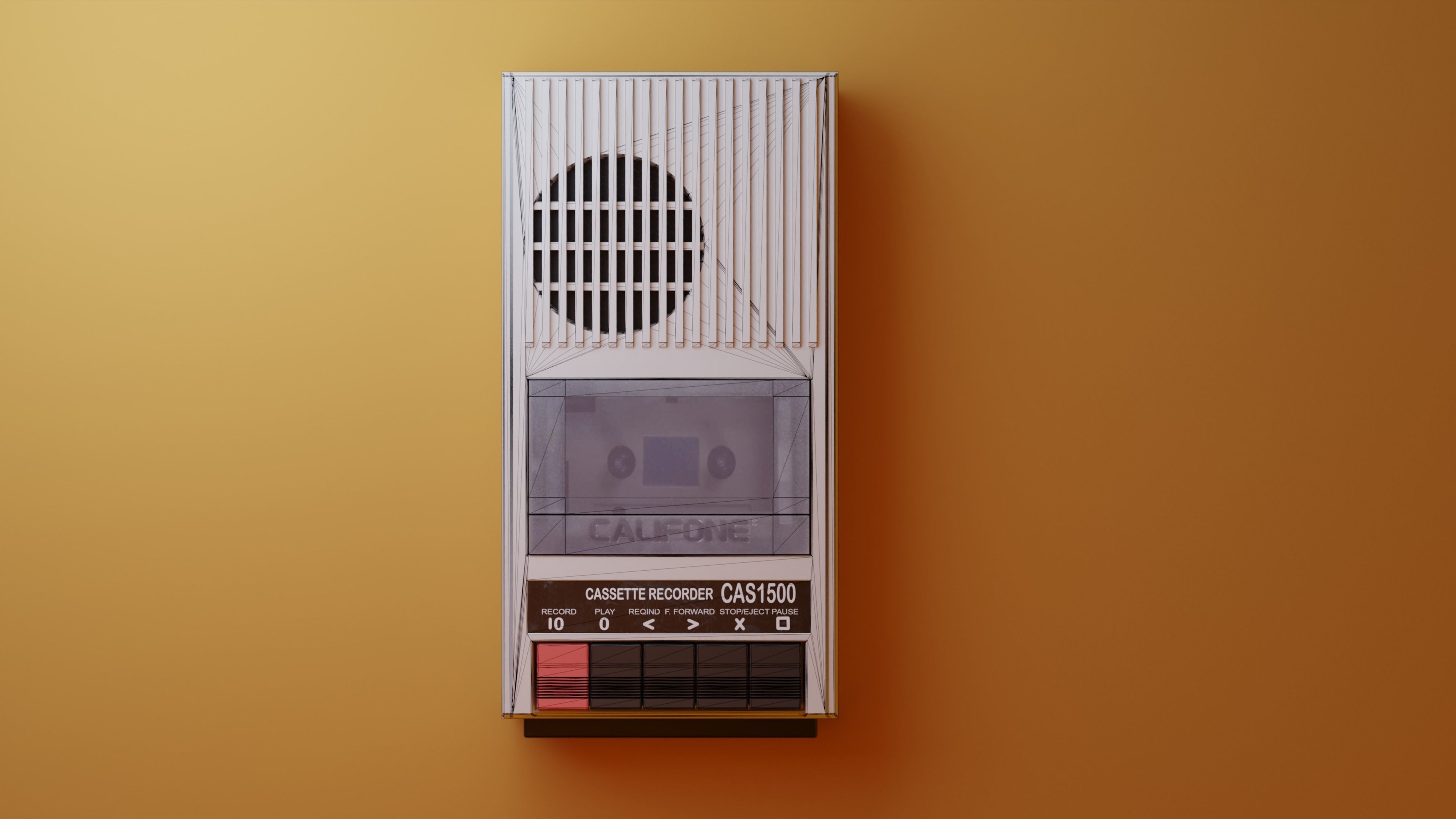 CAS 1500 Califone Tape Recorder 3D model | CGTrader