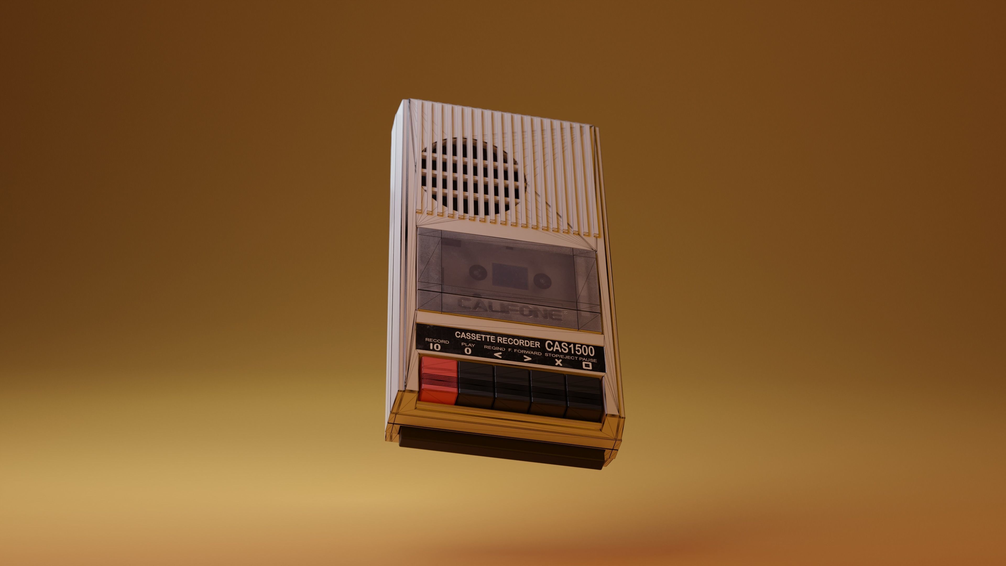 CAS 1500 Califone Tape Recorder 3D model | CGTrader