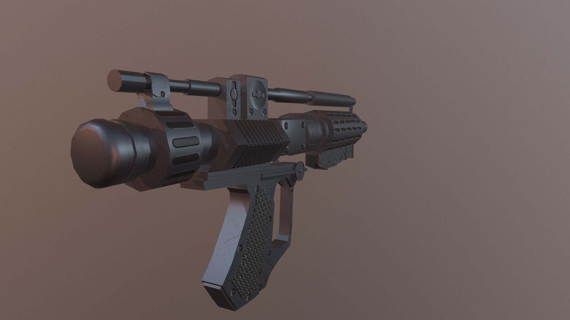 3D model E-5 blaster rifle Blaster Droid VR / AR / low-poly | CGTrader