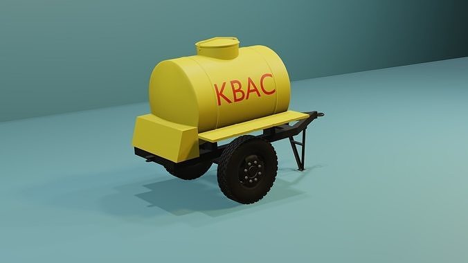 kvass barrel 3D model | CGTrader