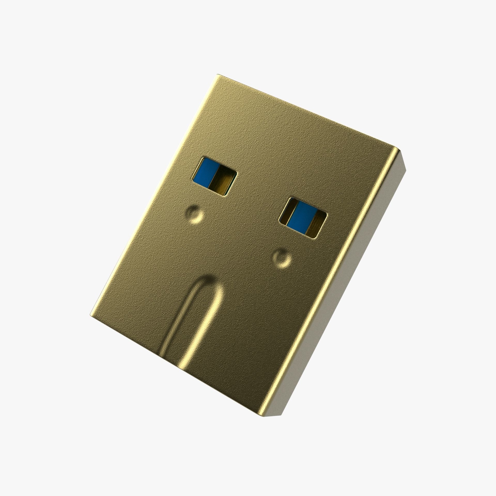 USB Male Socket with 2 set of 2K PBR Textures 3D model | CGTrader