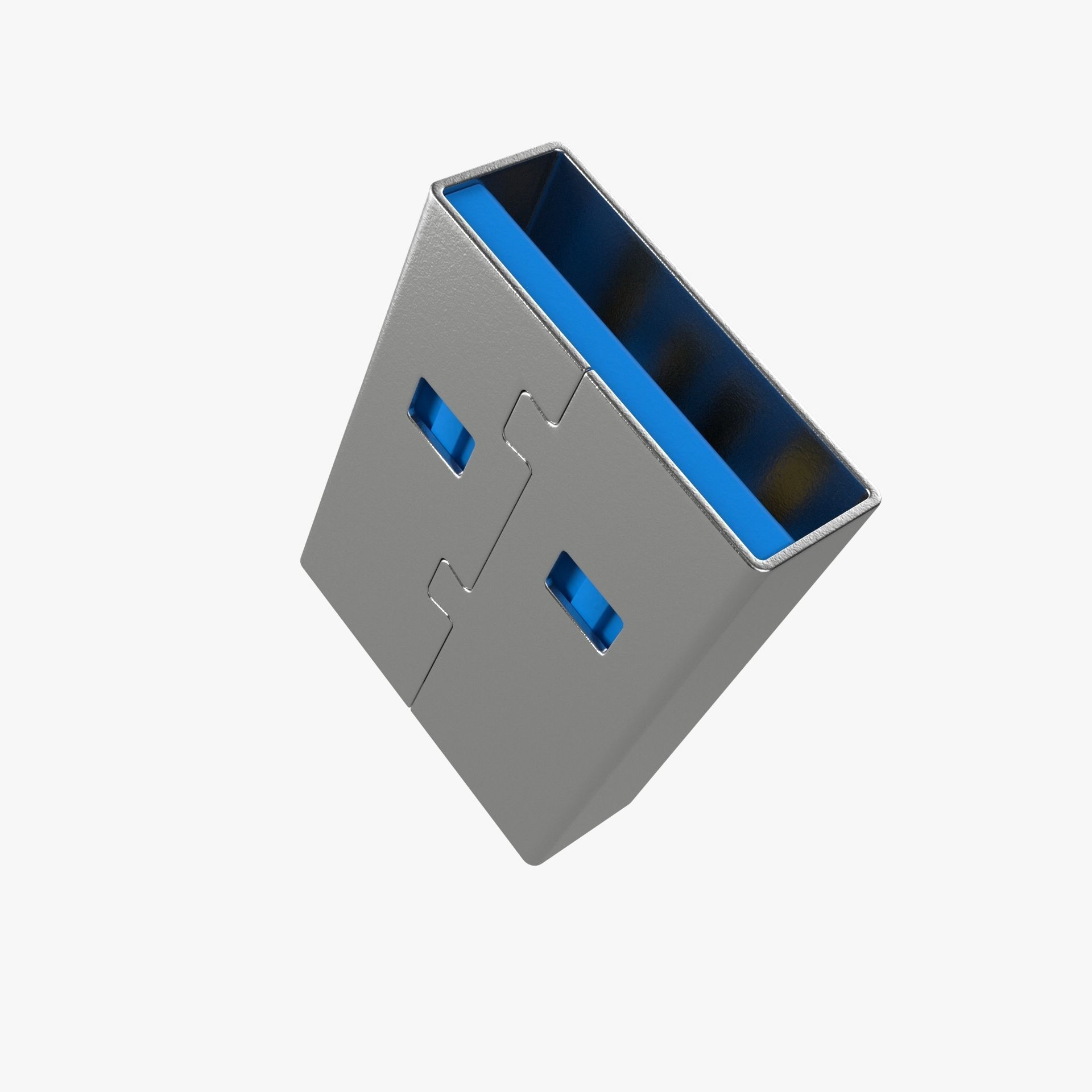 USB Male Socket with 2 set of 2K PBR Textures 3D model | CGTrader