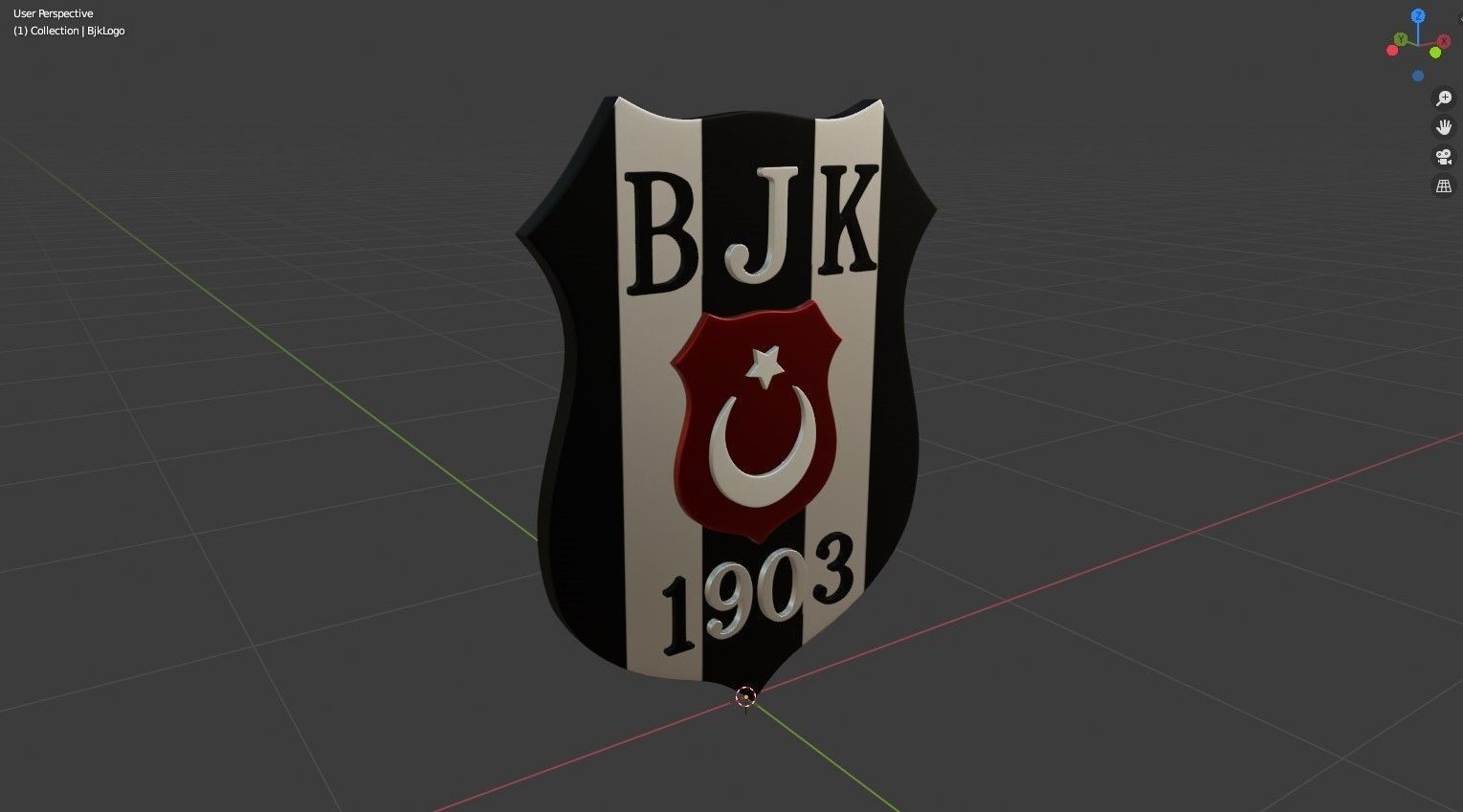 3D model BJK Logo VR / AR / low-poly | CGTrader