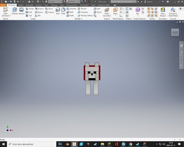 Minecraft Tamed Wolf 3D model 3D printable | CGTrader