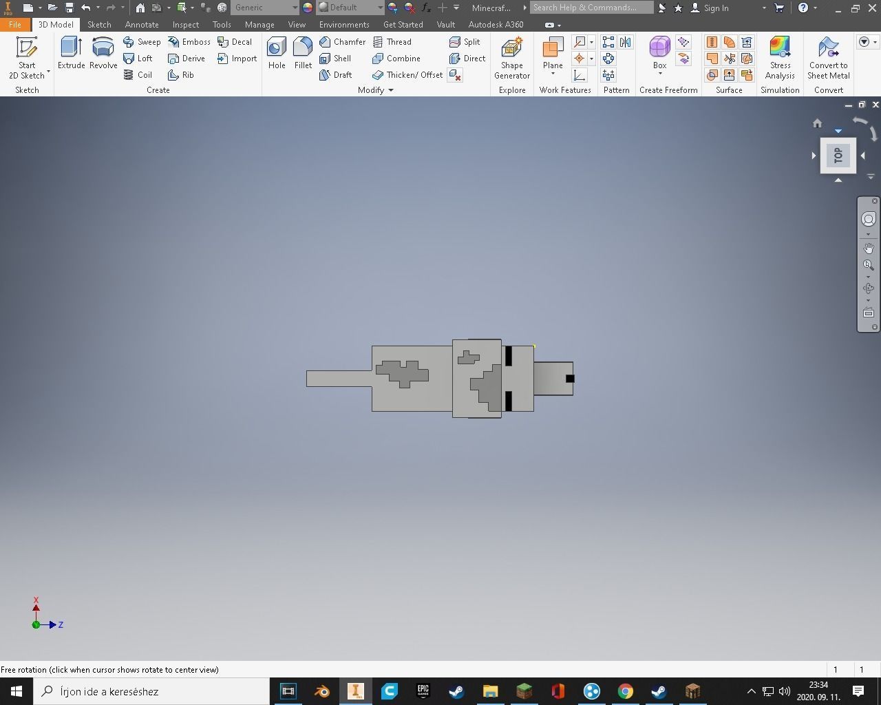 Minecraft Tamed Wolf 3D model 3D printable | CGTrader