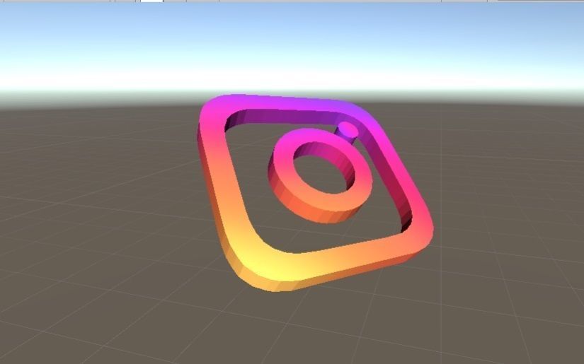 3D model Instagram 3d logo VR / AR / low-poly | CGTrader