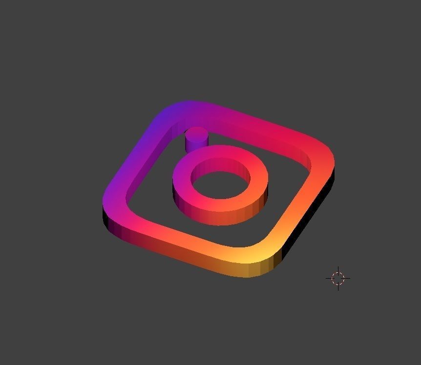 3D model Instagram 3d logo VR / AR / low-poly | CGTrader