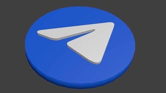 3D model Telegram 3D model logo VR / AR / low-poly | CGTrader