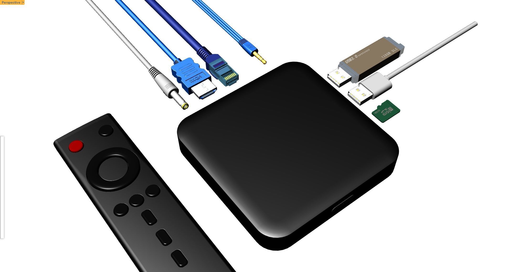IPTV Box 3D model 3D model | CGTrader