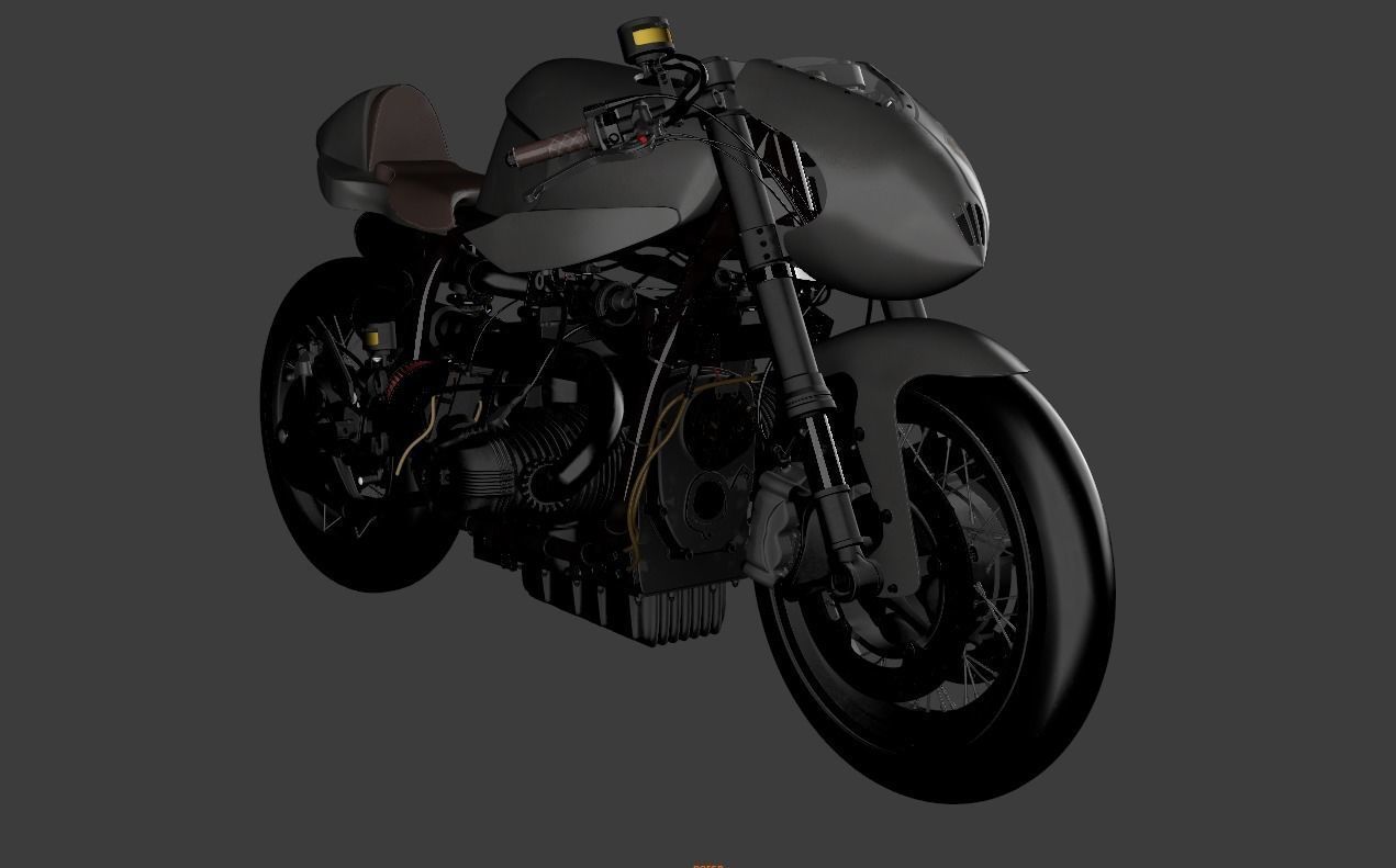Gun Bullet Cafe Racer by XTR Pepo 3D model | CGTrader