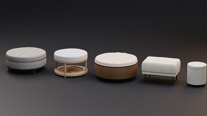 Ottoman Pack 3D model | CGTrader
