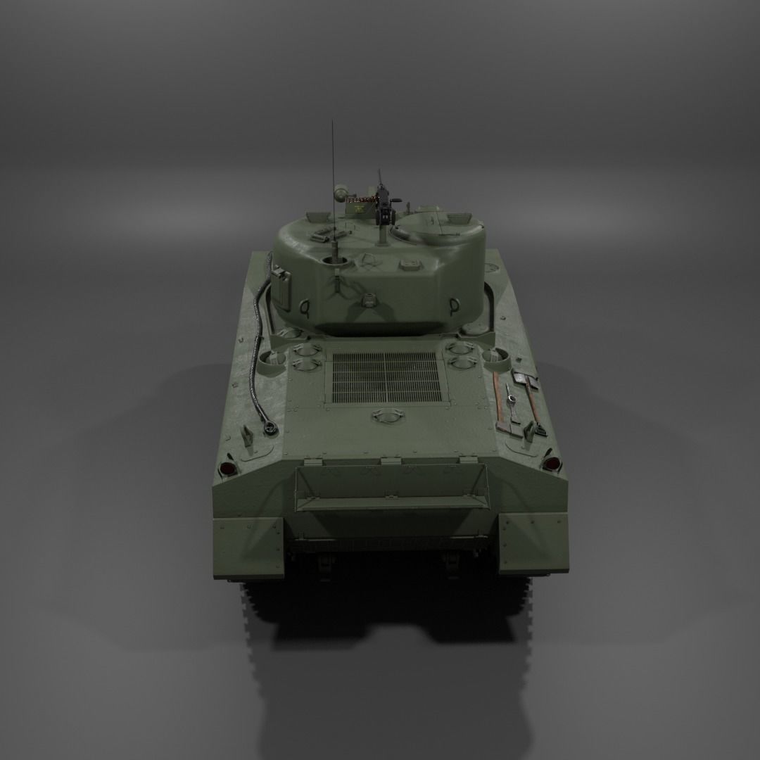M4A2 Sherman Medium Tank free 3D model | CGTrader