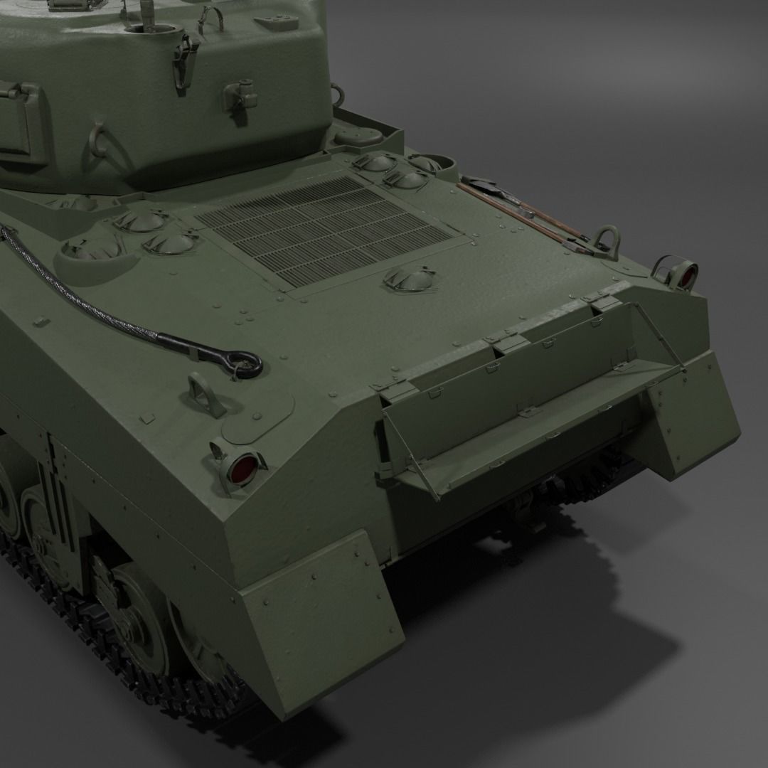 M4A2 Sherman Medium Tank free 3D model | CGTrader