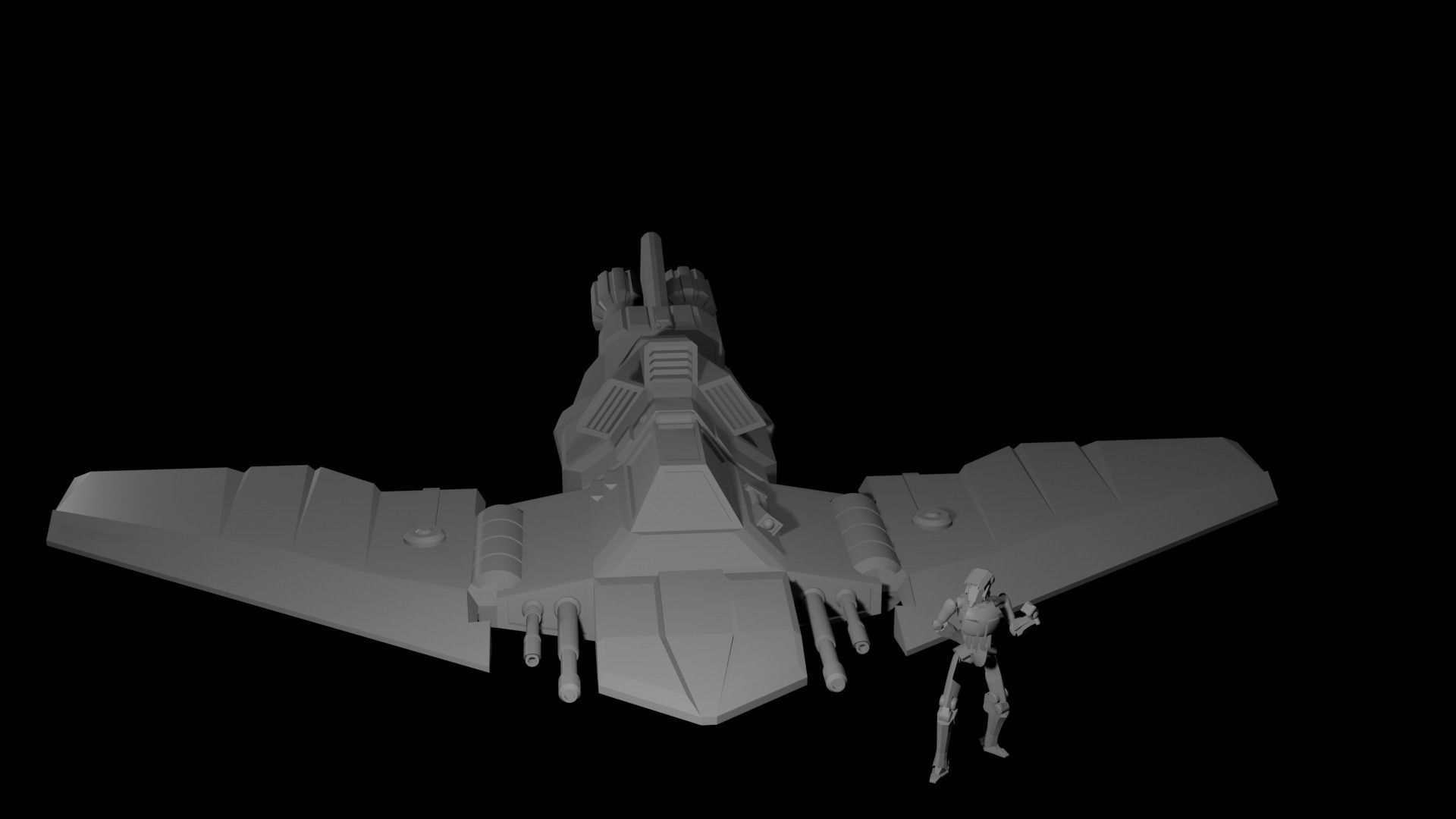 Fighter Craft 3D model 3D printable | CGTrader