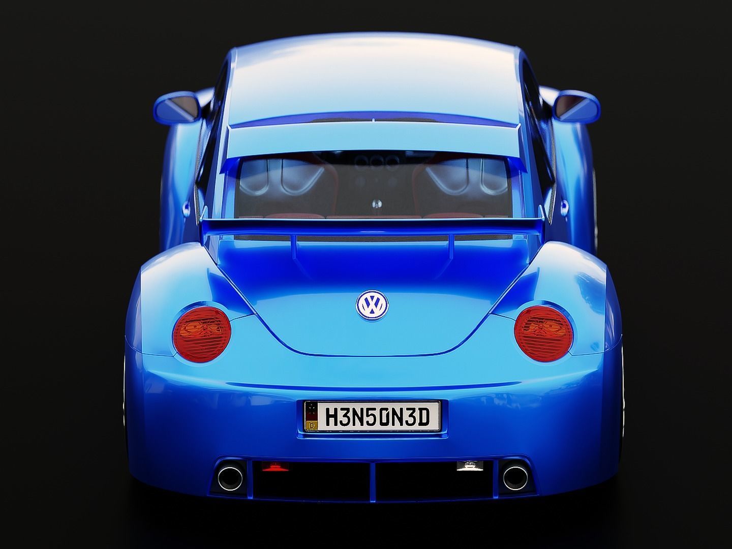 Volkswagen Beetle RSi 2003 Rigged 3D model rigged | CGTrader