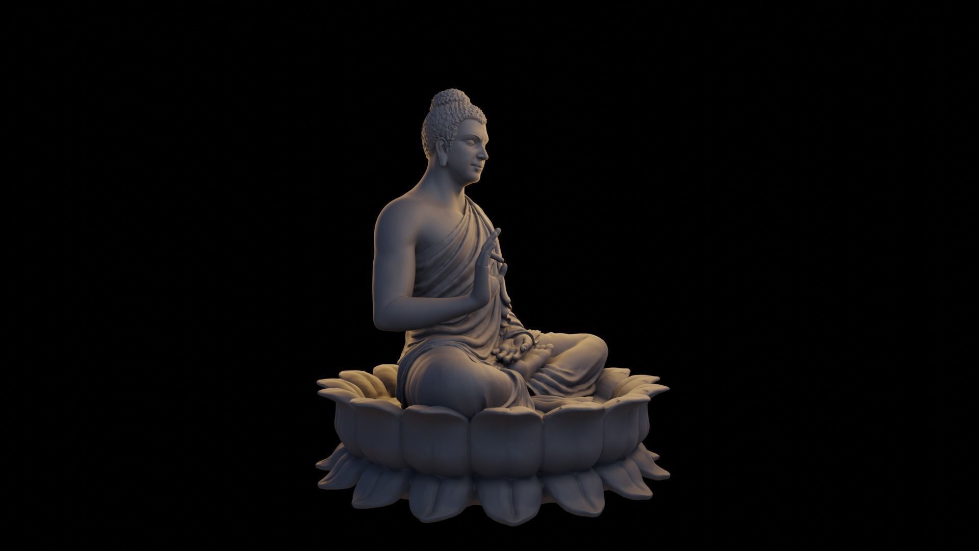 Lord buddha 3D model 3D printable | CGTrader