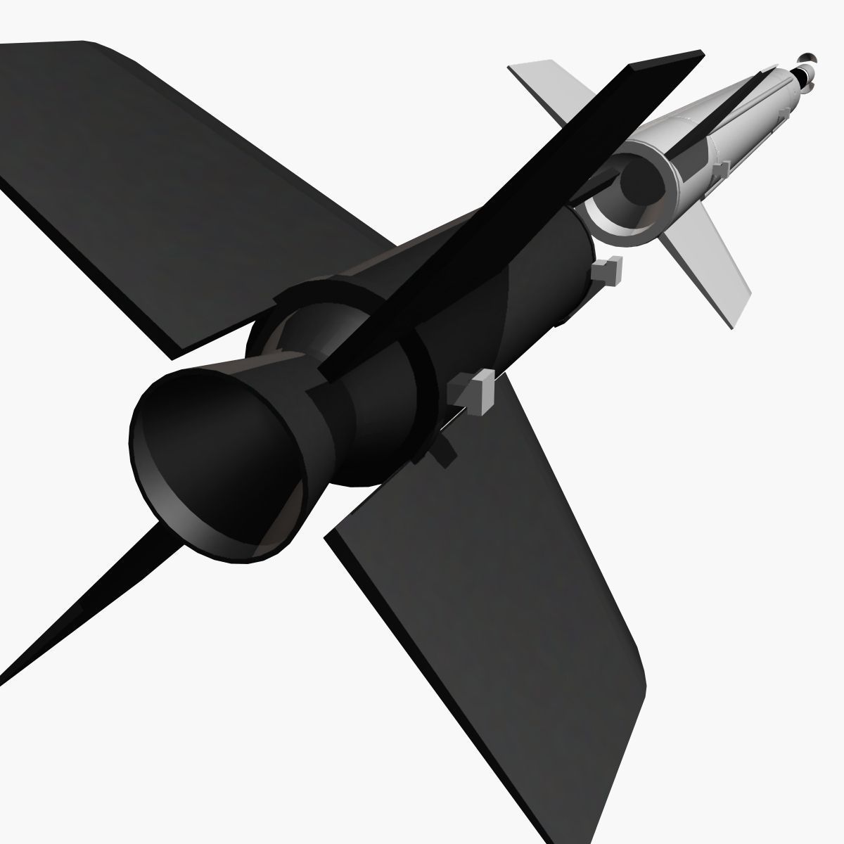 Aerobee 300A Rocket 3D model | CGTrader