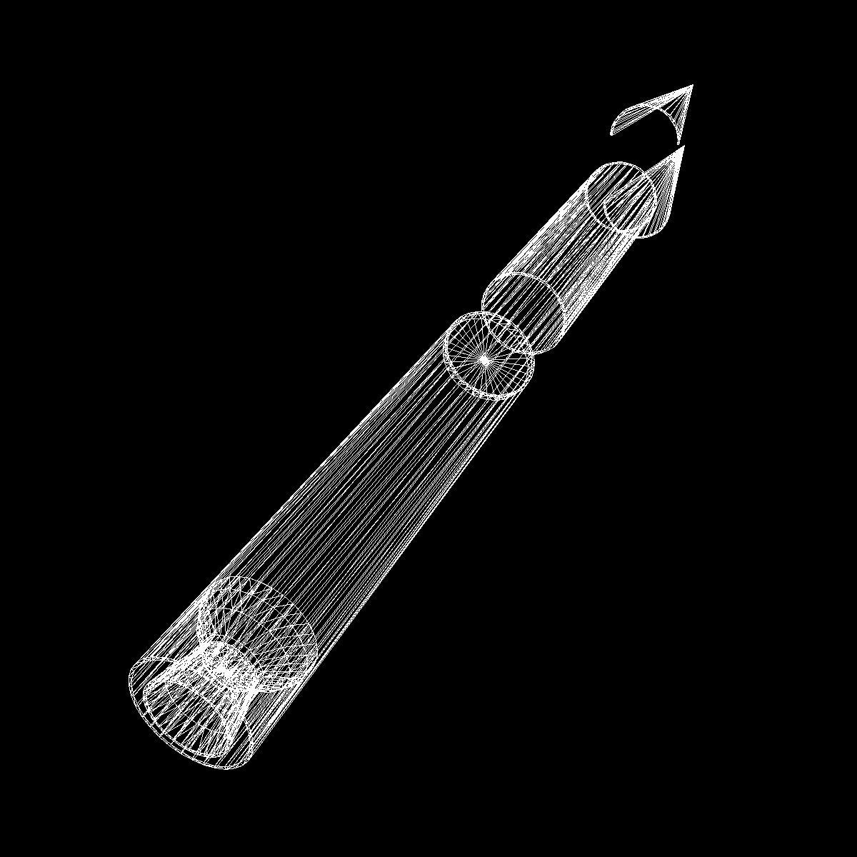 Aerobee 300A Rocket 3D Model OBJ 3DS FBX DXF BLEND DAE | CGTrader.com