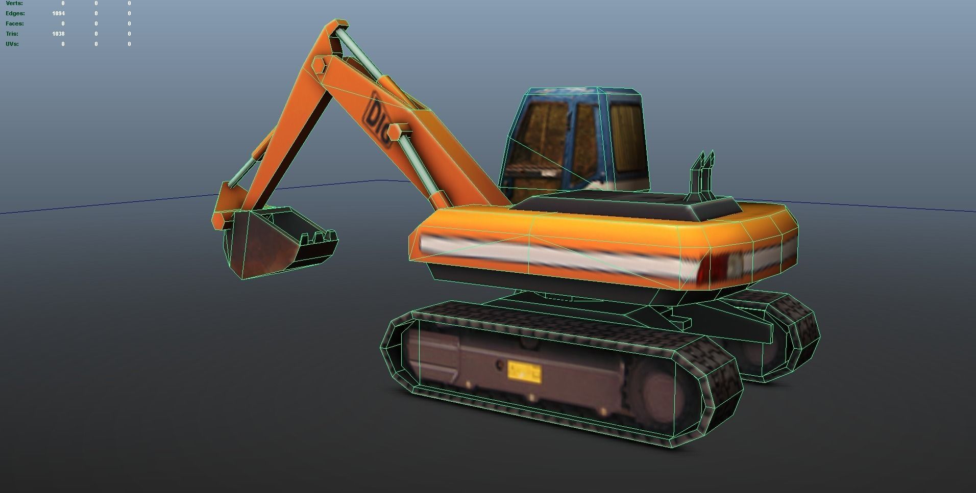 3D model Digger - low poly VR / AR / low-poly | CGTrader