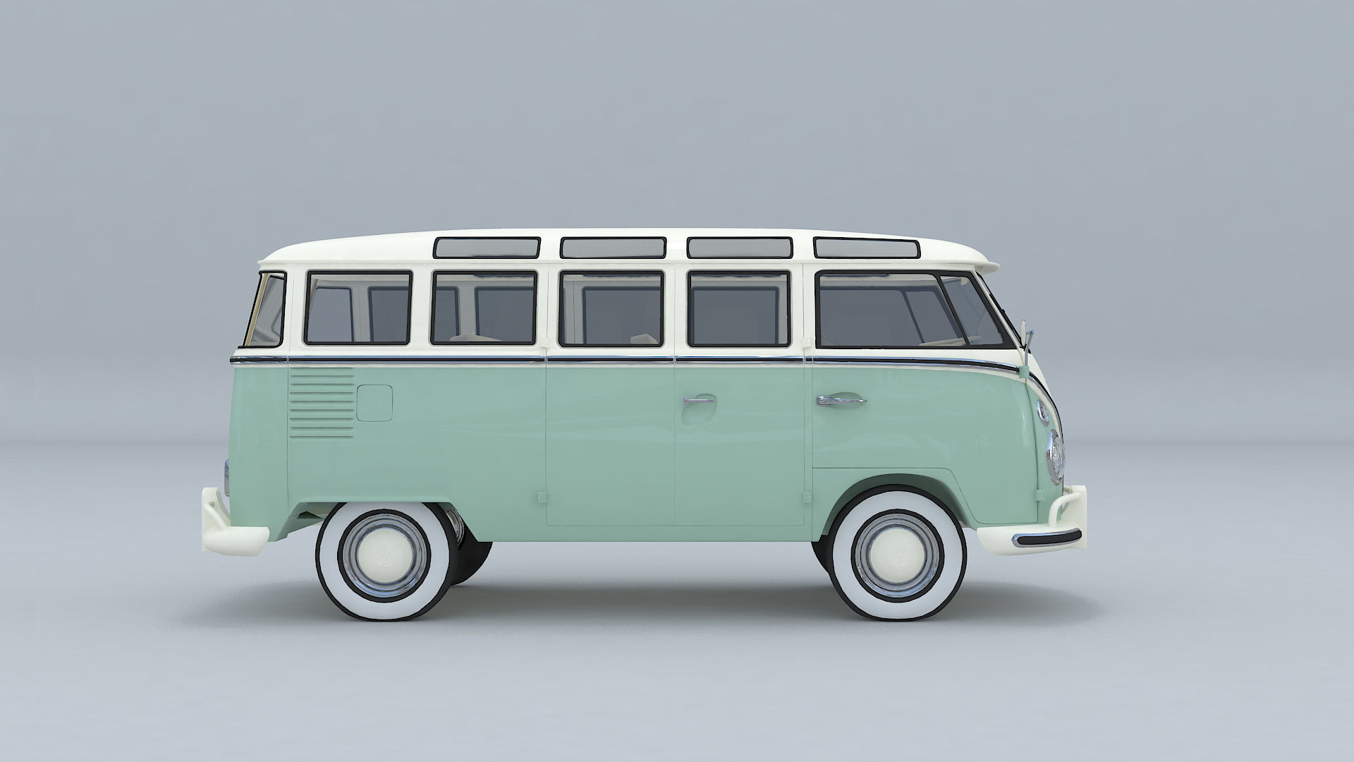 3D Model of a VW Samba T1 3D model | CGTrader