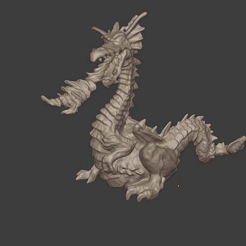 Dragon fire 3D model 3D printable | CGTrader