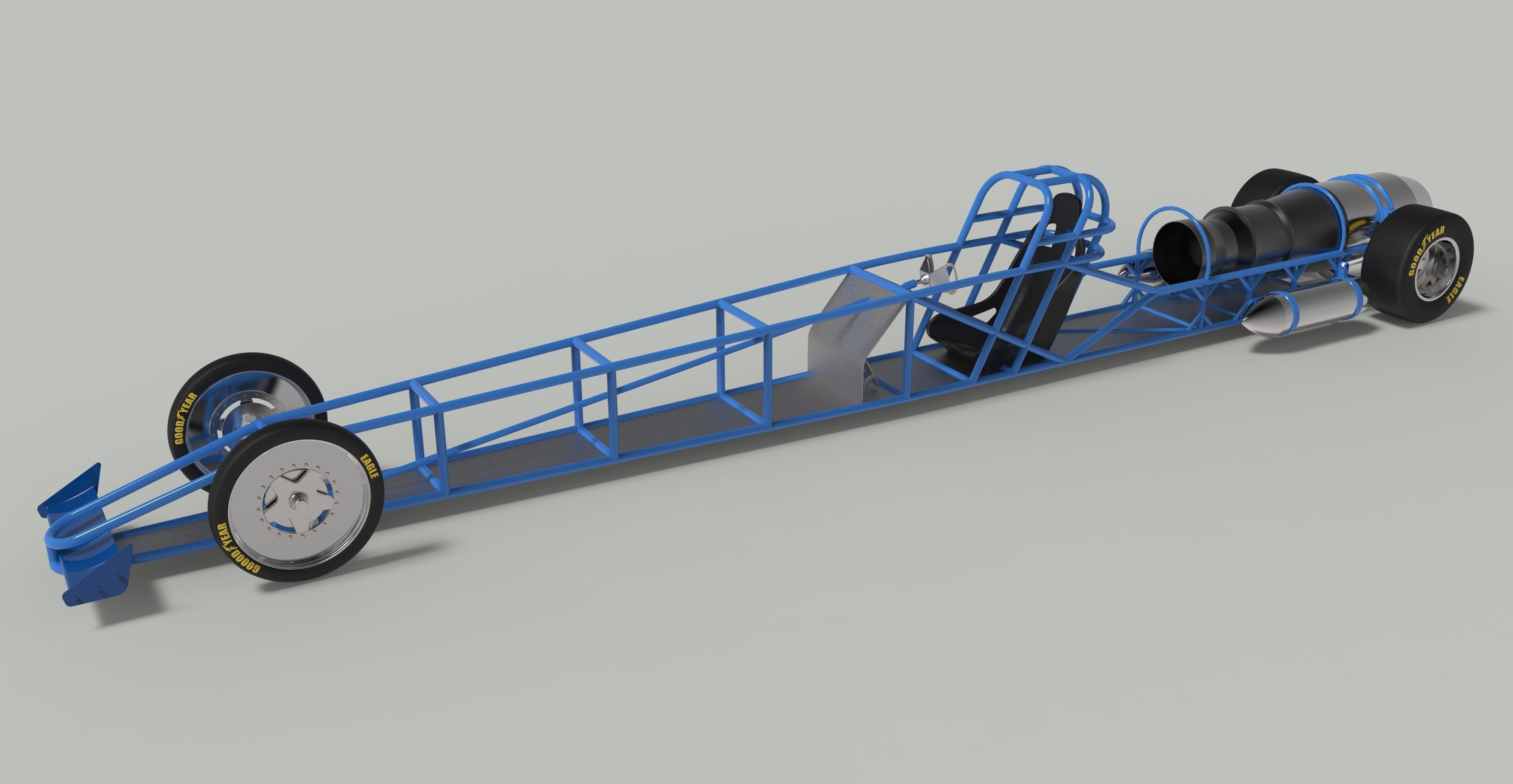 Jet dragster 3D Model .obj .stl .ige .igs .iges .mtl - CGTrader.com