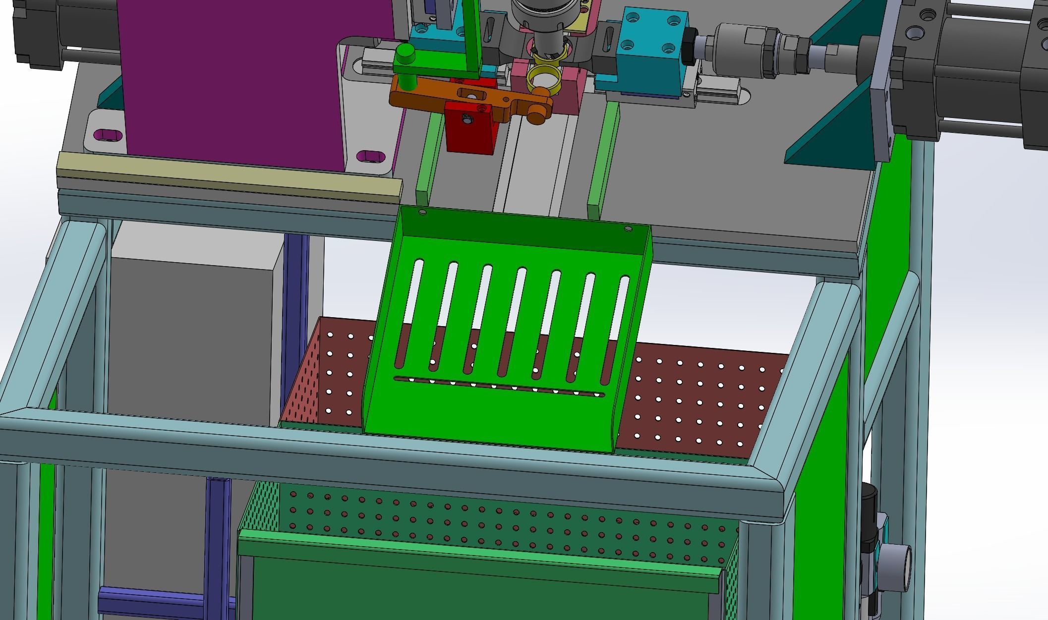 Round product drilling and chamfering machine 3D model | CGTrader