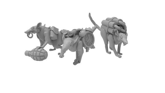 Cheese Stealer Cult - Rat Swarms and Bomb Rats 3D model 3D printable ...