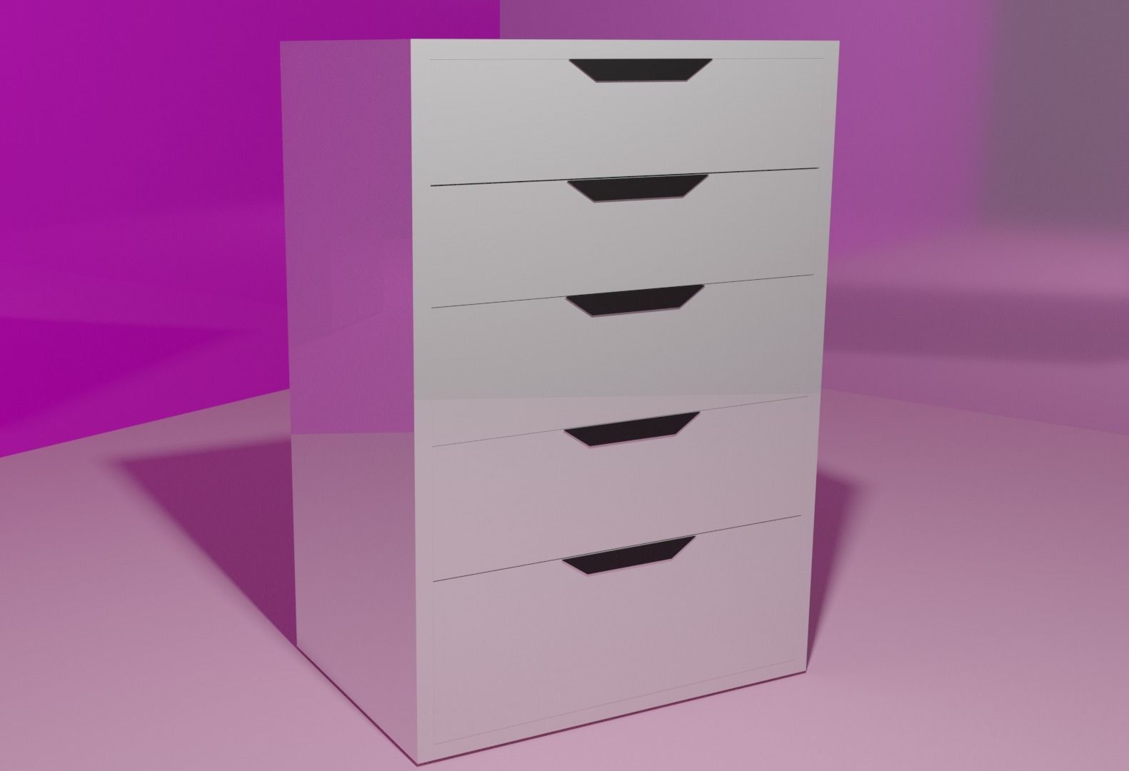 shiny desk free 3D model | CGTrader