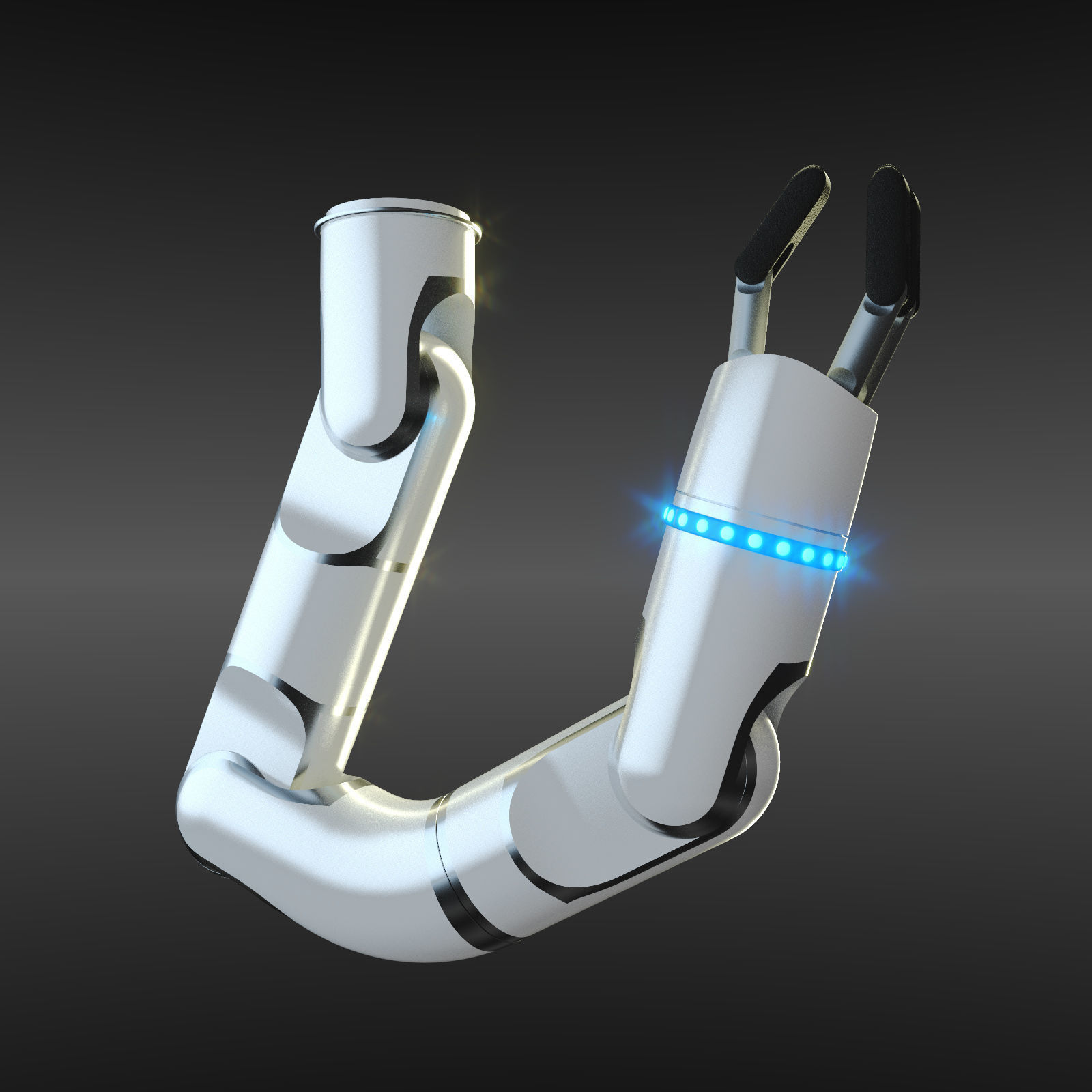 Robotic Arm Rigged 3D model rigged | CGTrader