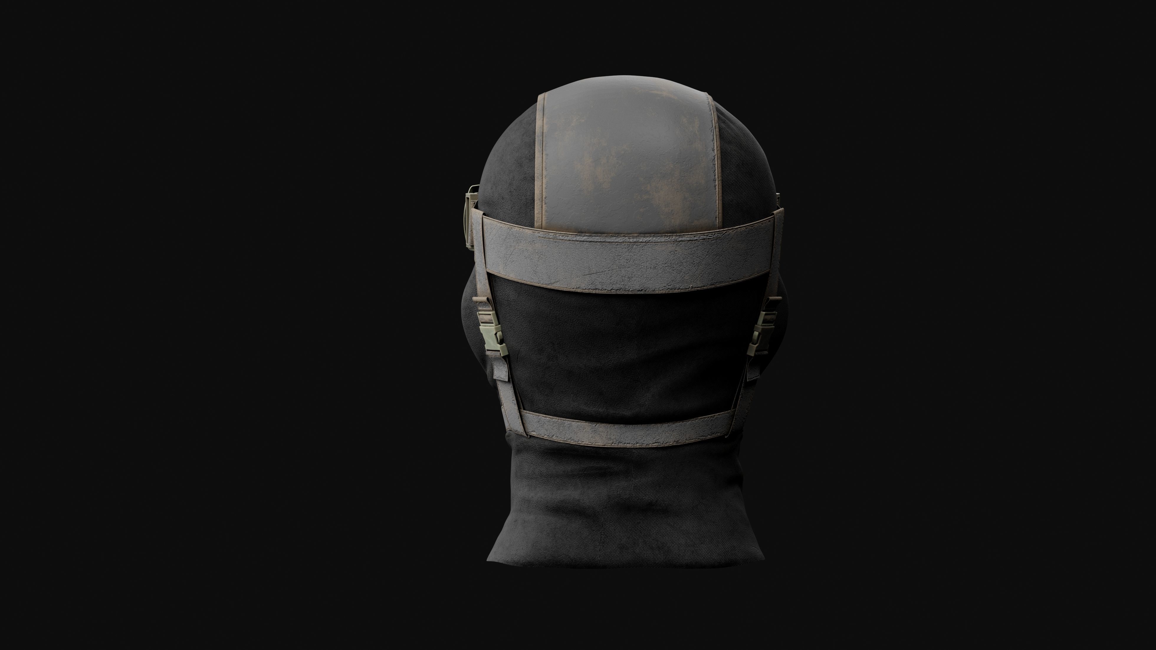 Gas mask character head 3D model | CGTrader