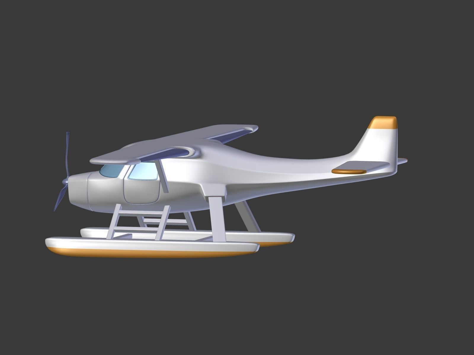 3D model Cartoon Sea Plane VR / AR / low-poly | CGTrader