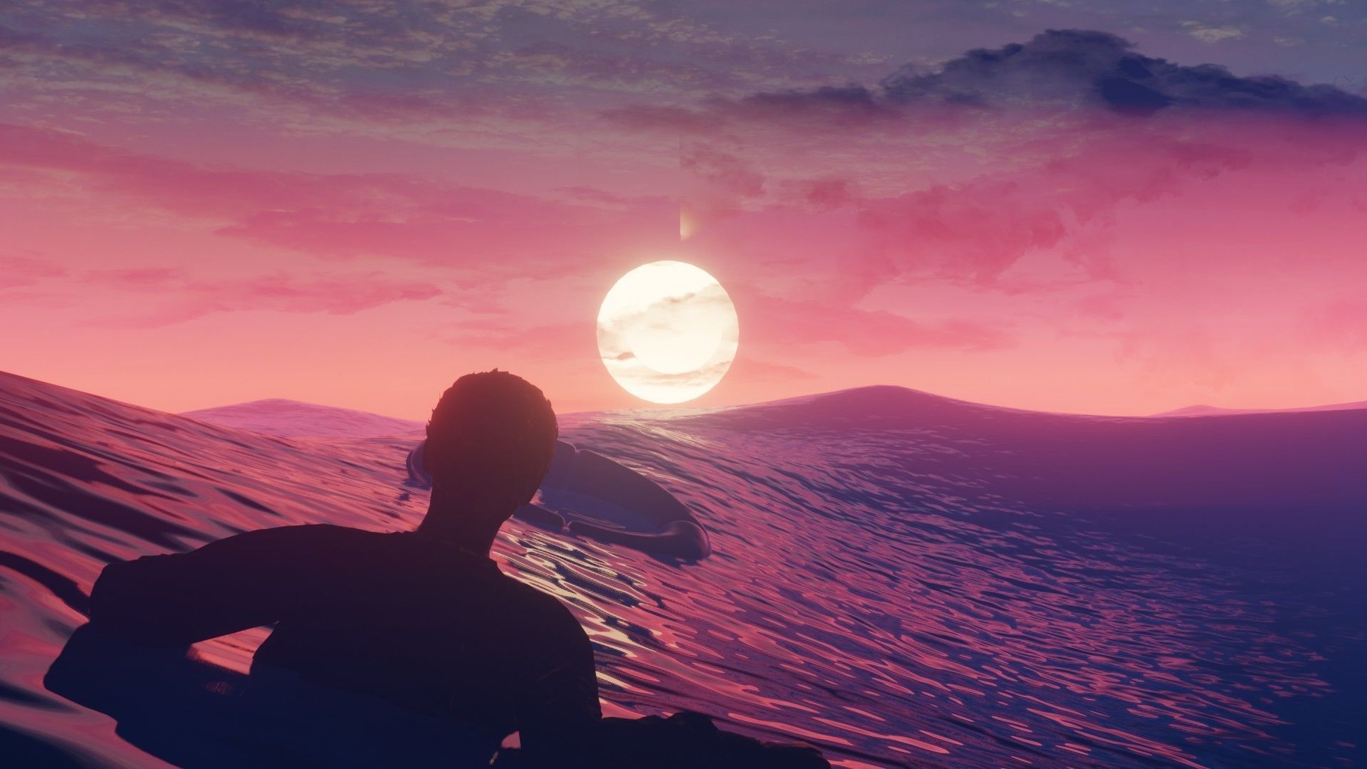 epic animated sunset scene blender project 3D model animated rigged ...