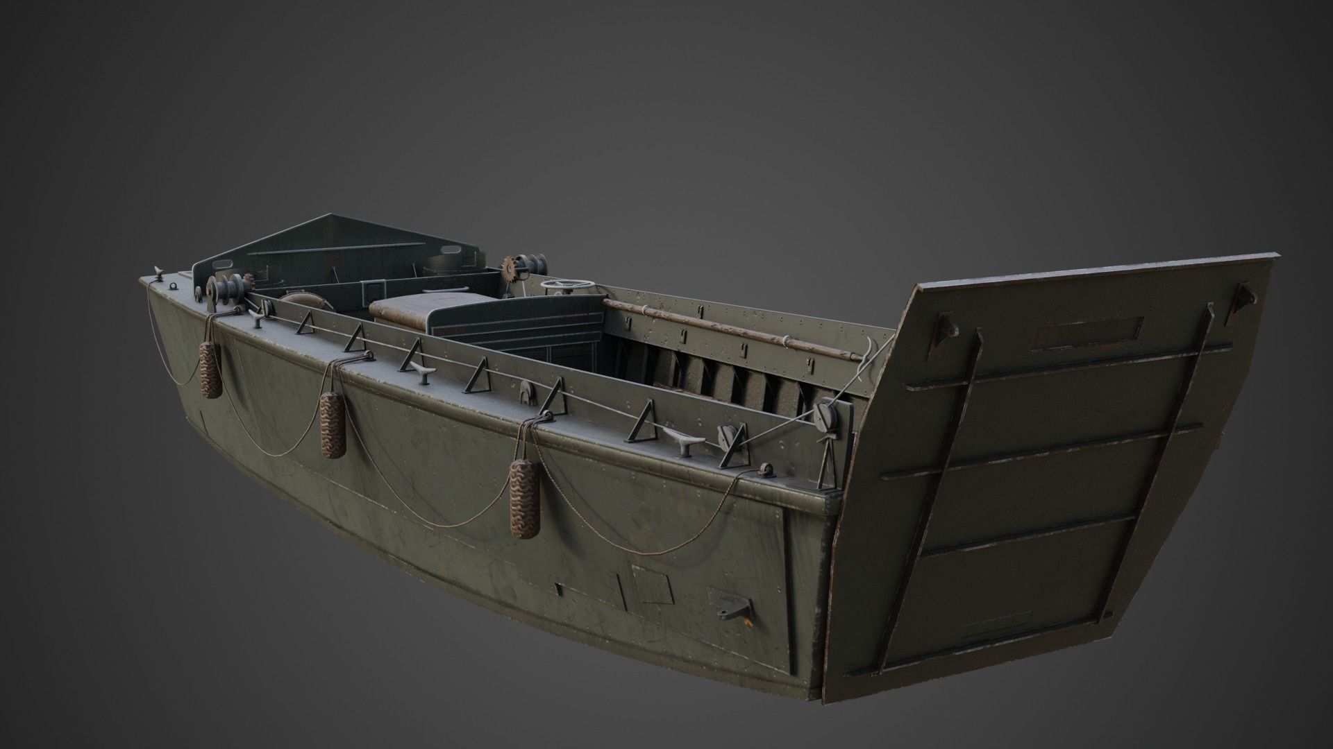 Higgins boat LCVP Realistic 3d Model rigged | CGTrader