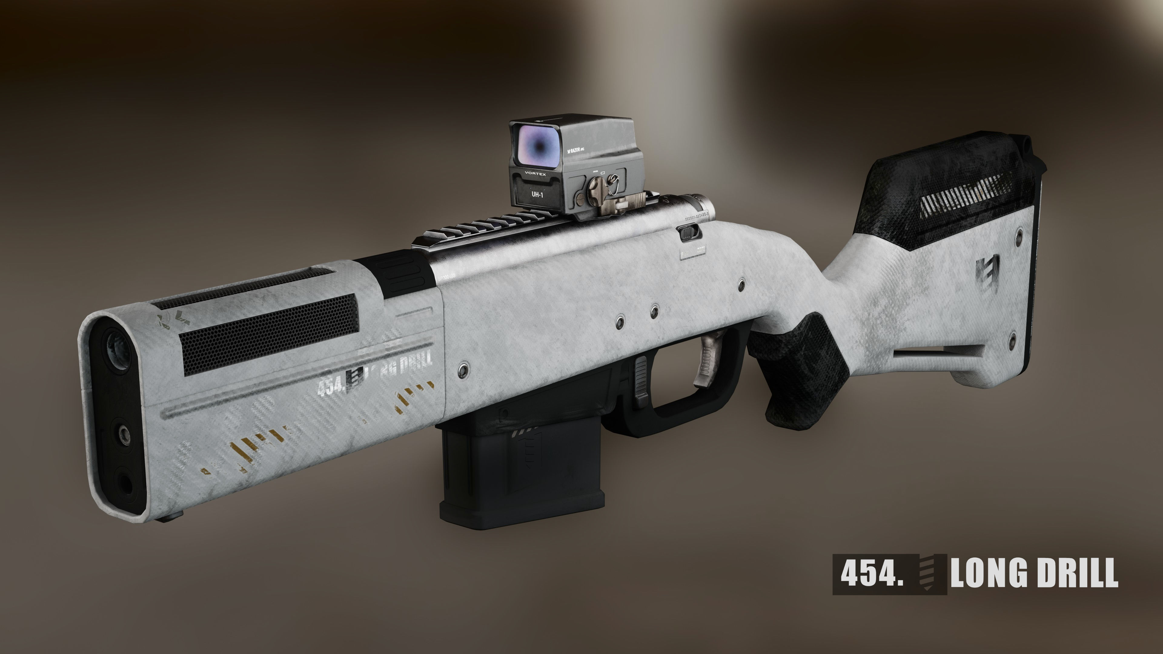 3D model 454 Long Drill Rifle VR / AR / low-poly | CGTrader