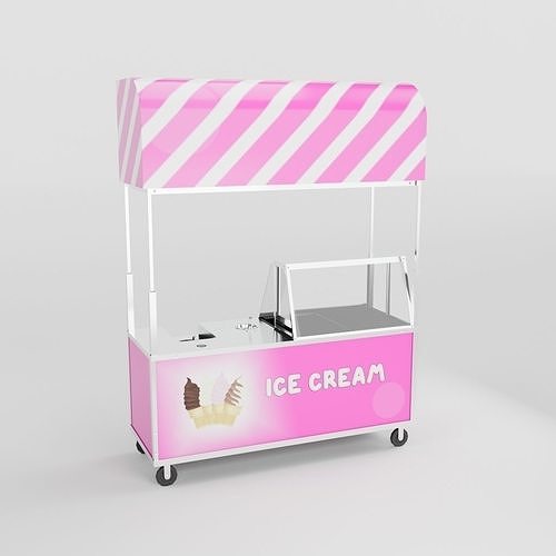 3D model Ice Cream Cart 3D model VR / AR / low-poly | CGTrader